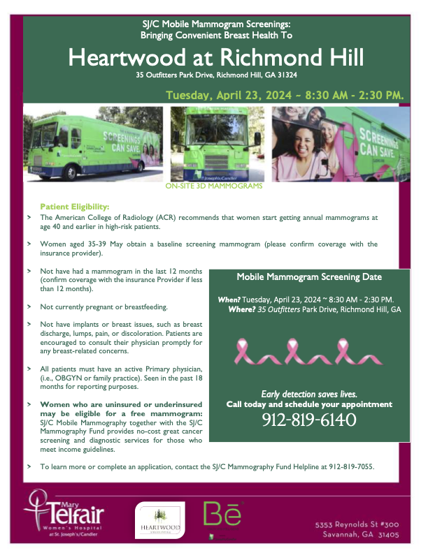 Mobile Mammography Bus at Heartwood - Heartwood Life